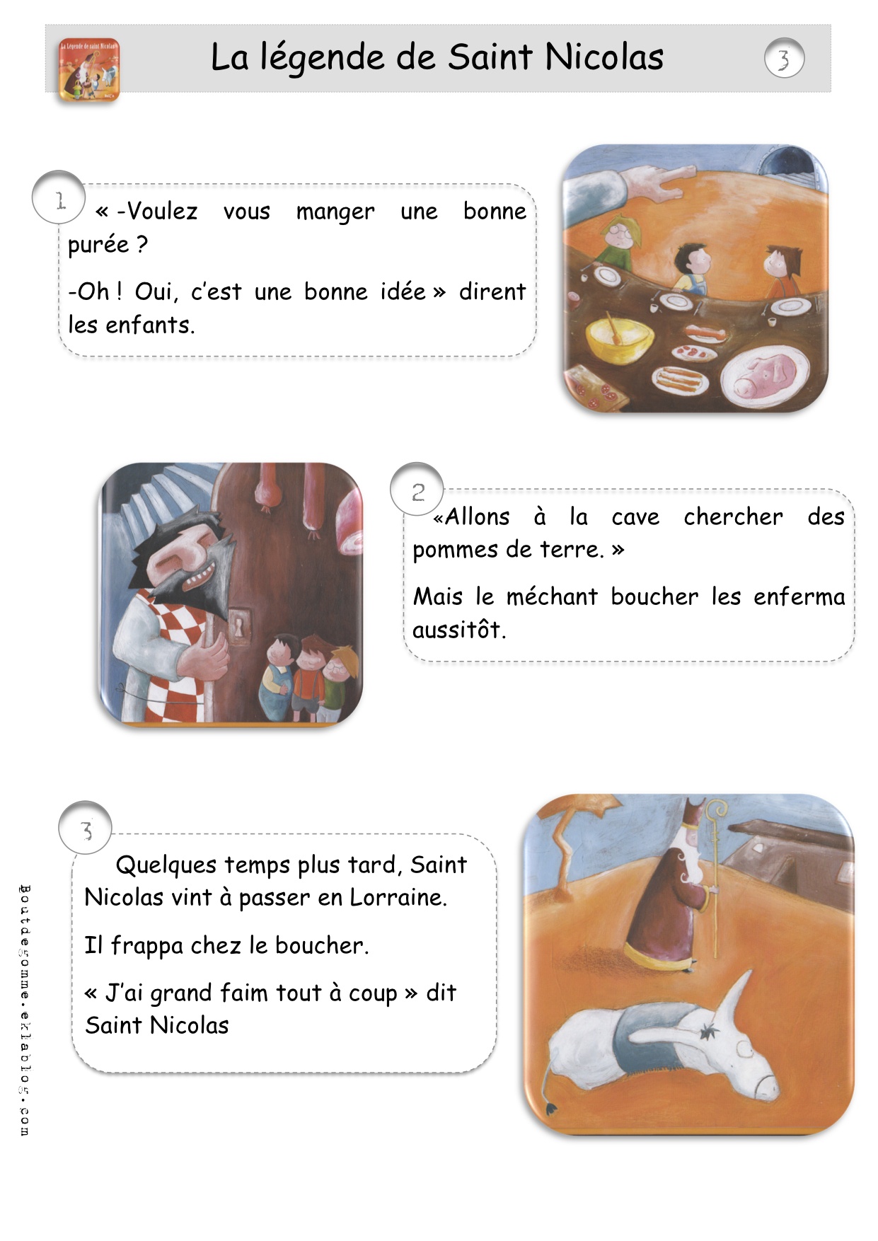 Saint Nicolas CP et CE1 | Bout de Gomme