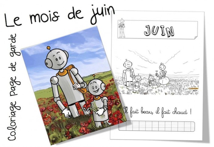 Mois de juin : coloriage | Bout de Gomme