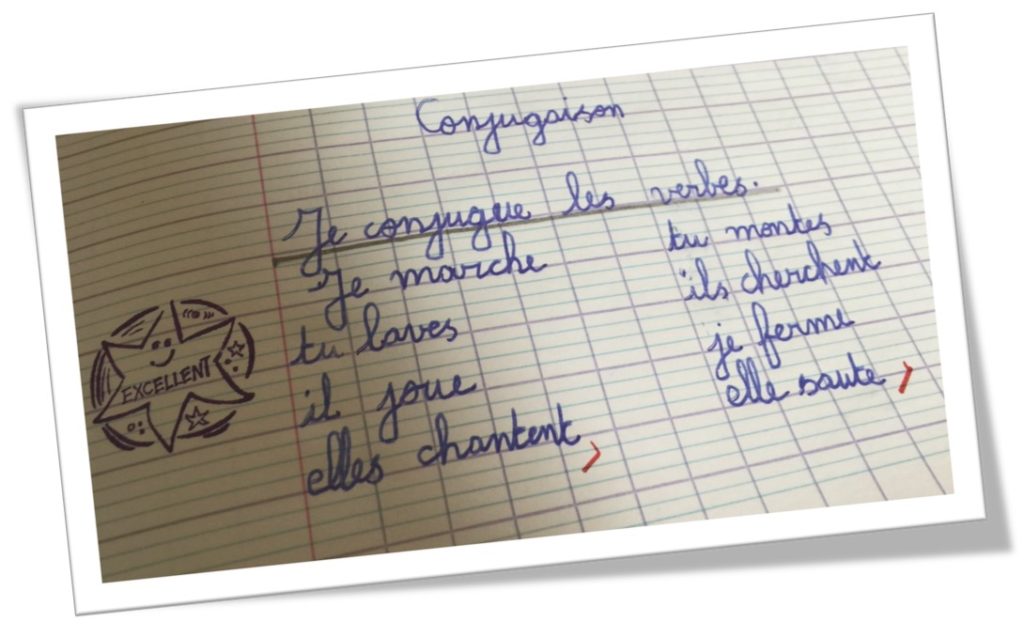 Le présent des verbes en -er : exercice de conjugaison | Bout de Gomme