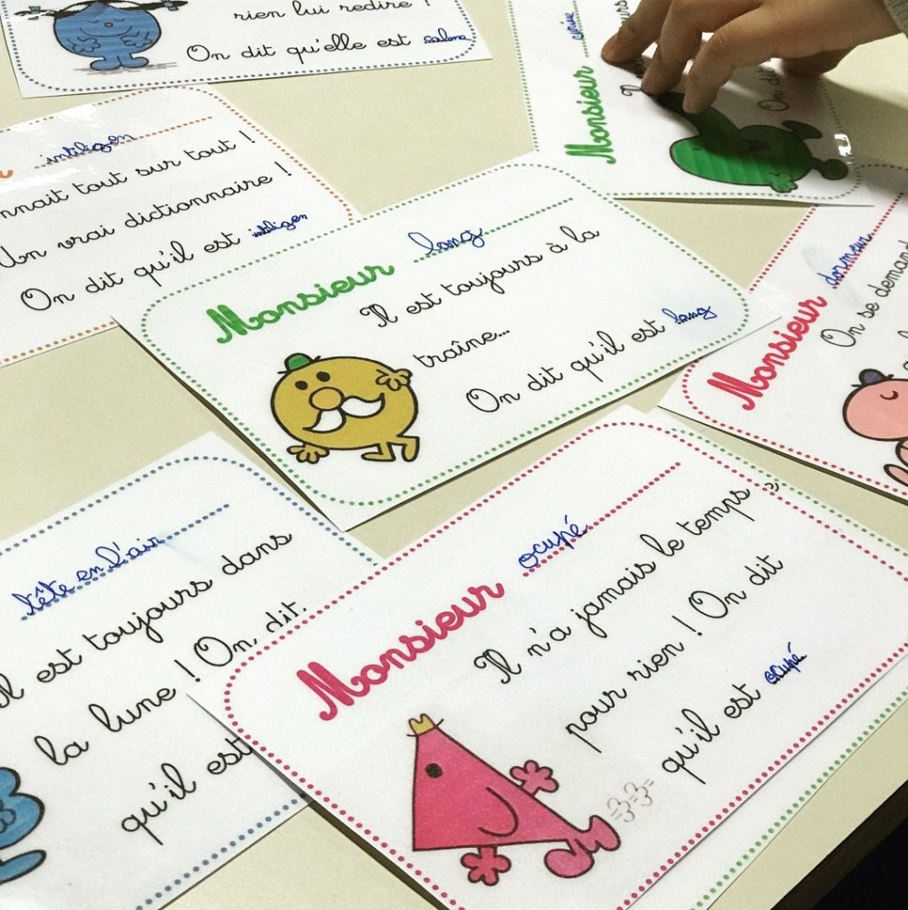 adjectifs | Bout de Gomme