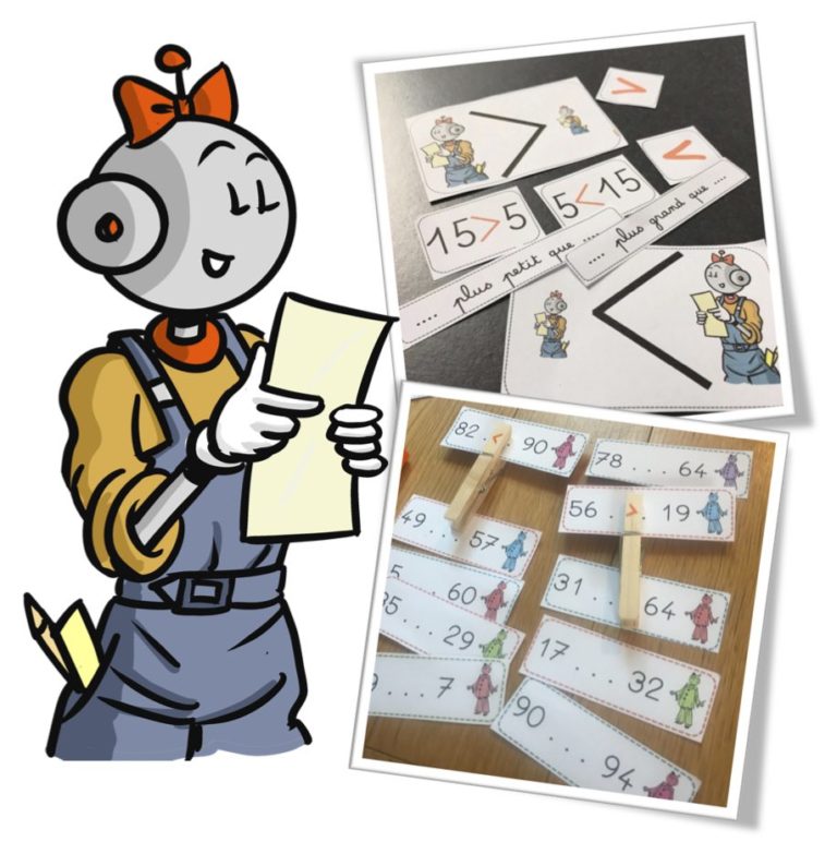 Comparer des nombres : matériel et leçon | Bout de Gomme