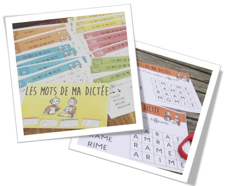 32 Mots mêlés pour les dictées CP | Bout de Gomme