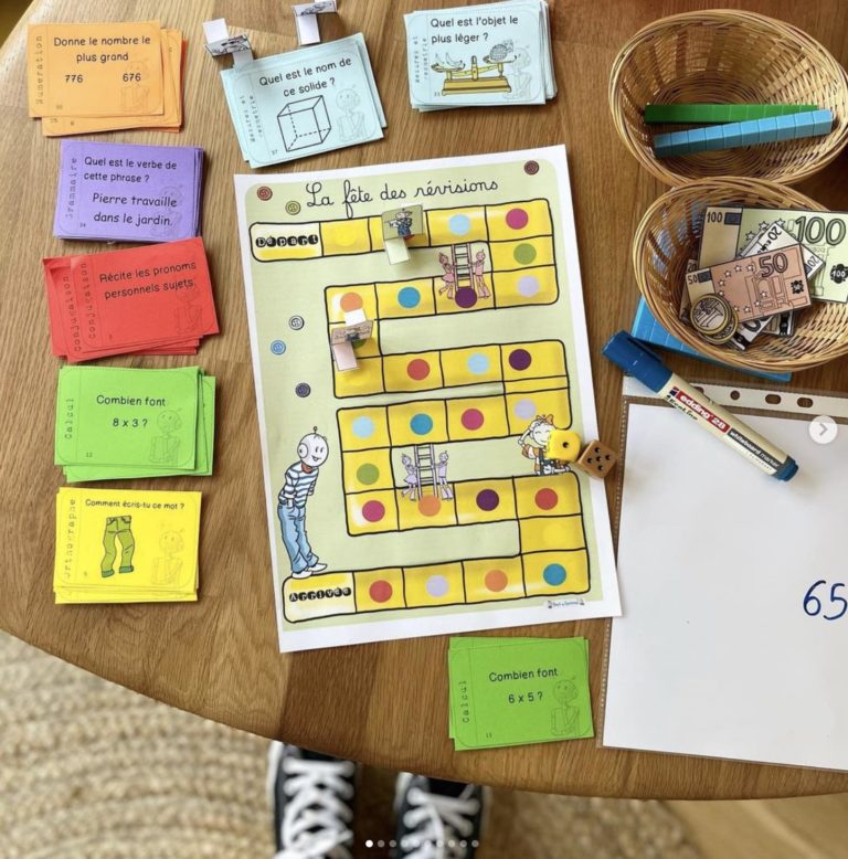 Jeu CE1 : l’escargot des révisions | Bout de Gomme