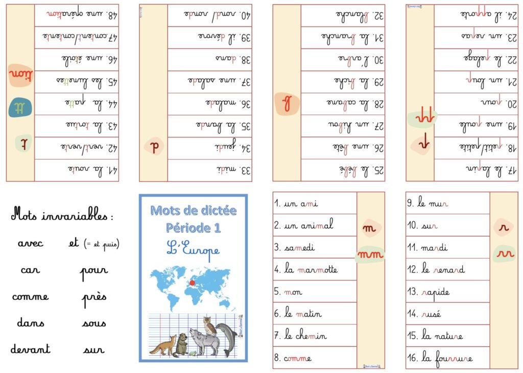 en route pour la dictée | Bout de Gomme